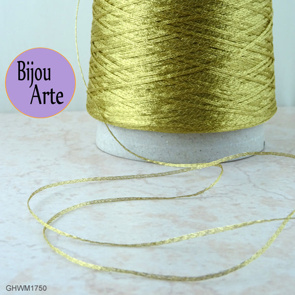 Italian Wire Mesh Ribbon 10 Meter Spool: Antique Gold (Width: 1mm ...